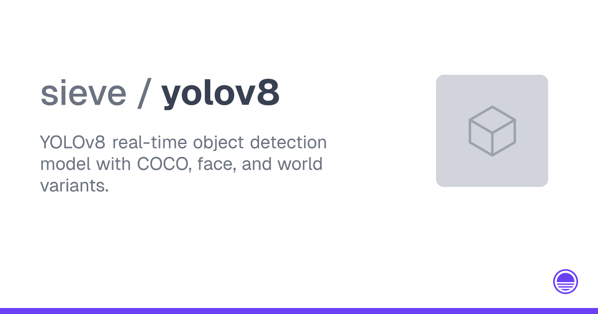 Yolov8 by Sieve — Run with an API — Sieve